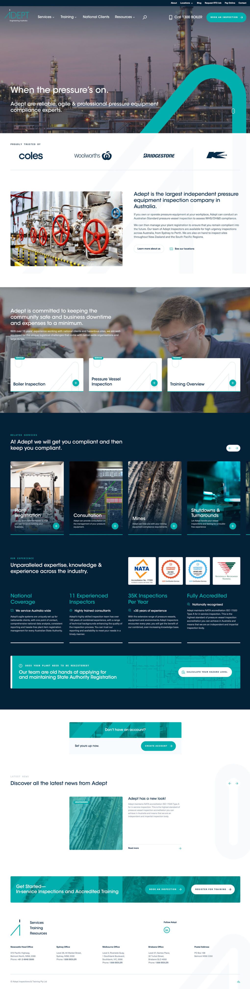 Pressure Vessel Inspector Website - Adept: Redback