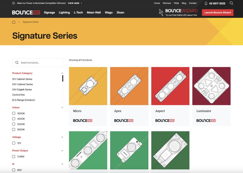 Bounce LED WooCommerce Website Case Study: Redback