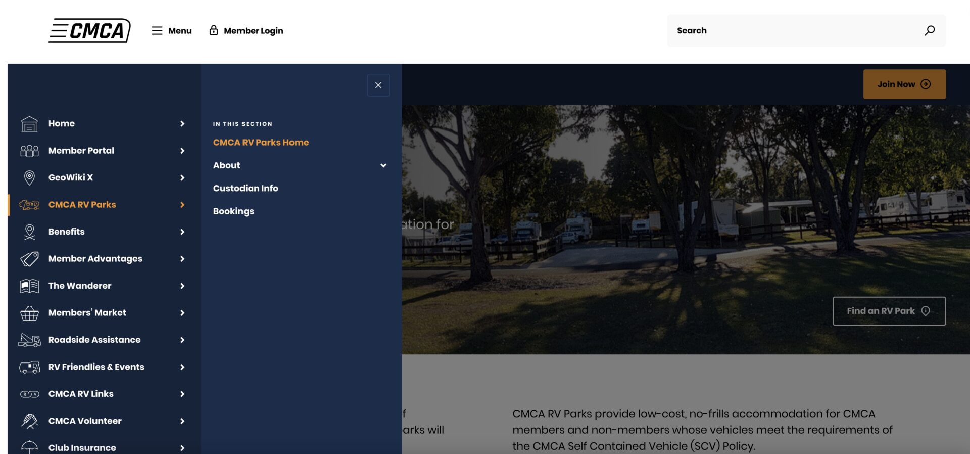 Club Website Design - UX For CMCA: Redback