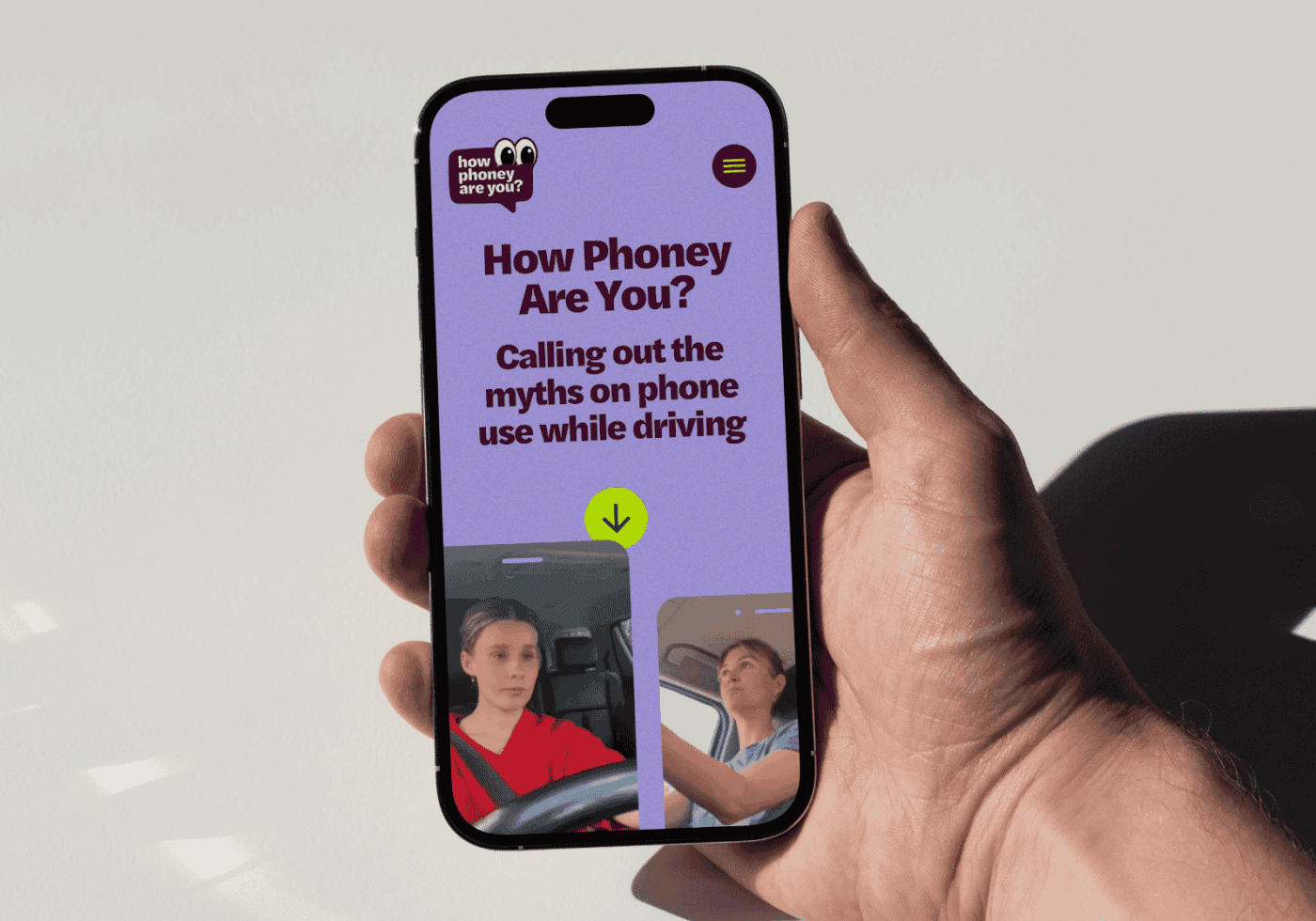 Mobile Phone Usage Campaign Website Design: Redback