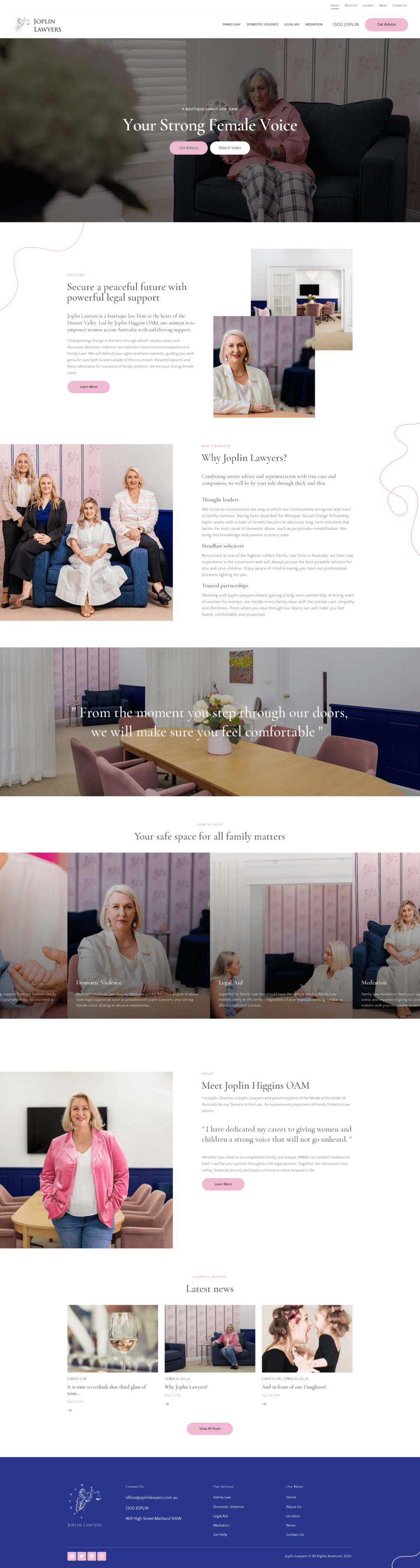 Lawyer Website Design & SEO - Joplin Lawyers: Redback