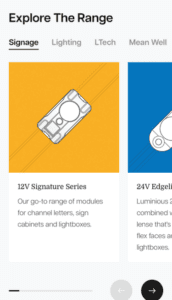 LED Lighting Website Design - Bounce LED: Redback