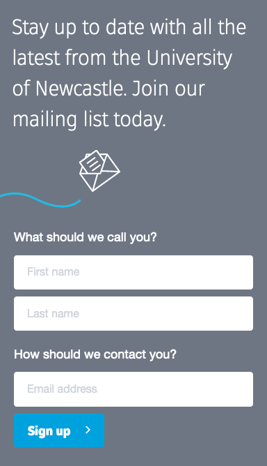 University Website Design - UoN Sydney: Redback